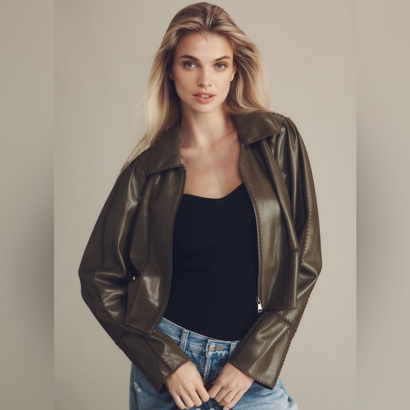 Anthropologie | Jackets & Coats | Anthropologie The Freya Faux Leather ...